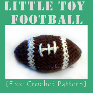 Little Crochet Football {Free Crochet Pattern} - Oui Crochet